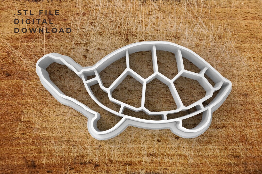 Box Turtle Cookie Cutter STL File With Emboss Features. - Etsy