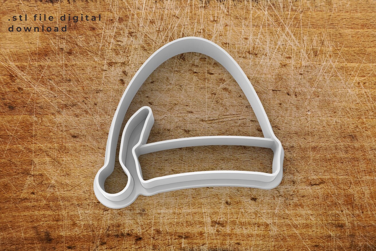 Santa Hat Cookie Cutter STL File - Etsy