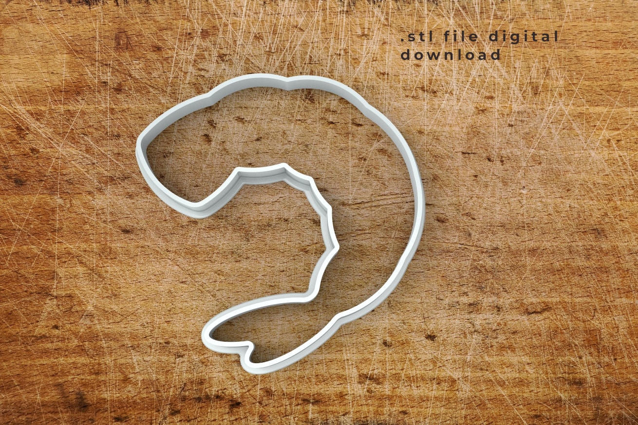 Shrimp Cookie Cutter STL File - Etsy