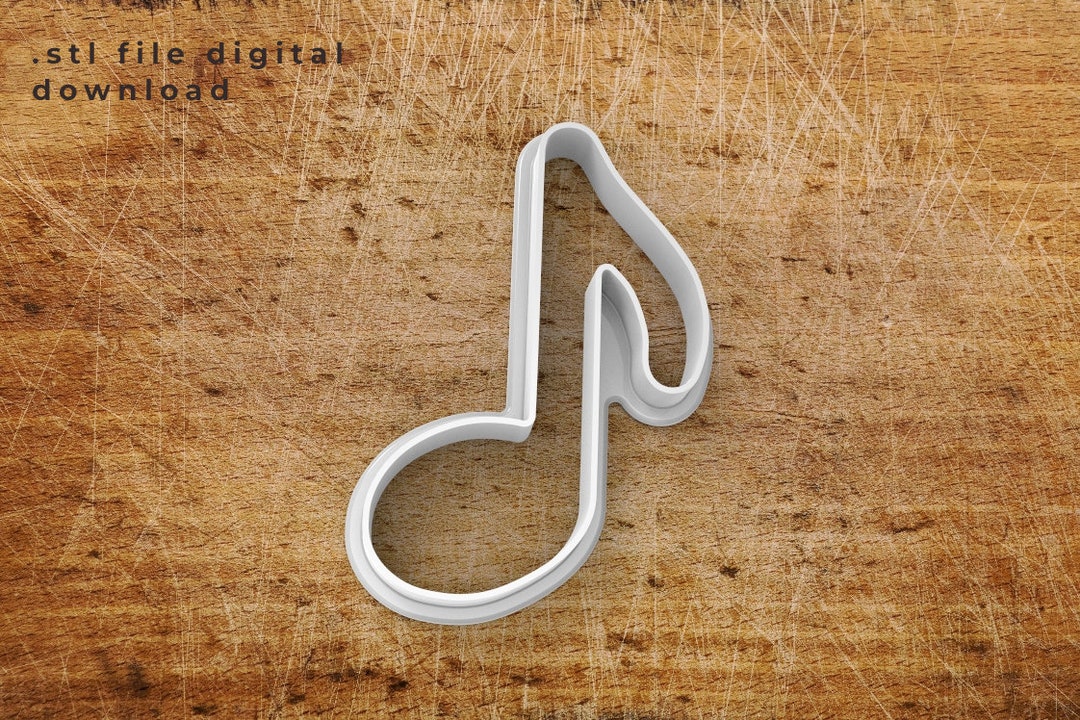 Music Note Cookie Cutter STL File - Etsy