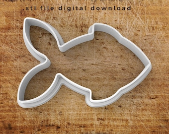 Fish Cookie Cutter STL File Instant Download, STL Cookie Cutter File - Etsy