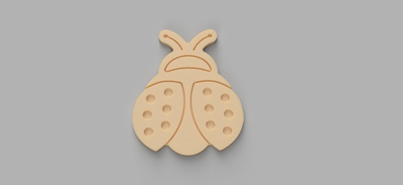 Ladybug Cookie Cutter STL File With Emboss Features | Etsy