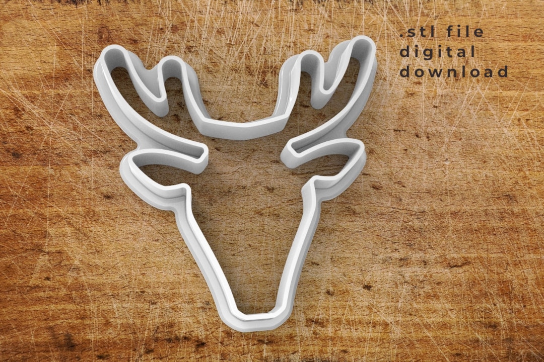 Deer 2 Cookie Cutter STL File - Etsy