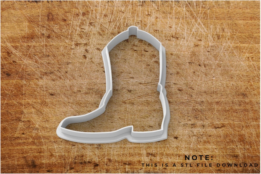 Boot Cookie Cutter STL File - Etsy