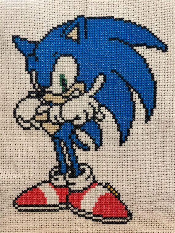 Sonic The Hedgehog Cross Stitch Pattern