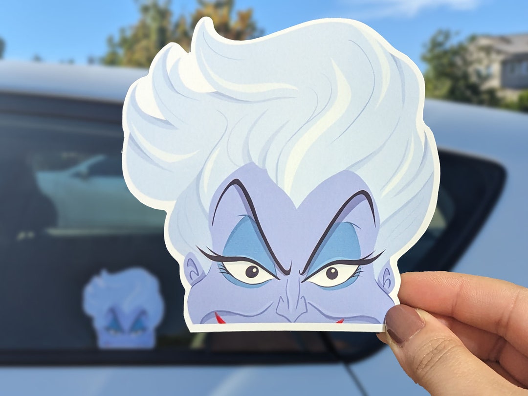 Ursula Villains Car Sticker Decal | Little Mermaid Waterproof Vinyl Die ...