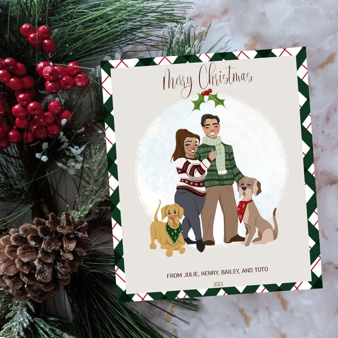 Custom Christmas Cards, Family Christmas Cards Pets, Christmas Couple ...