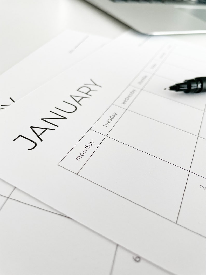 Simple Digital Calendar 2023 Calendar 2023 Printable Minimalist ...