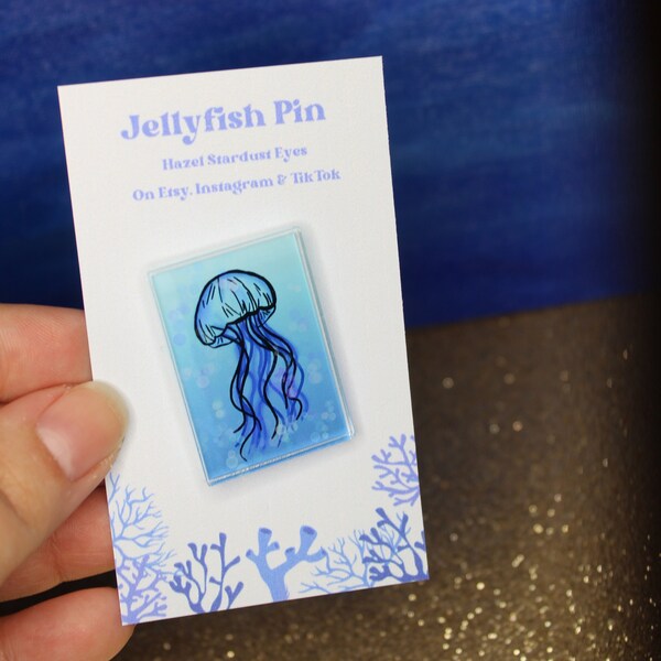 Jellyfish Pin - Etsy