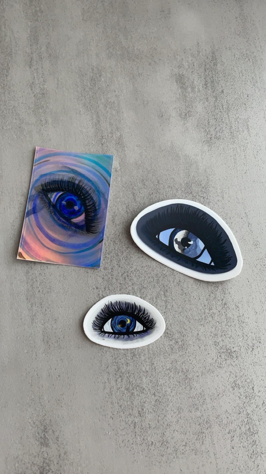 Eye Sticker Set (3 Stickers) | Vinyl Sticker | Permanent Sticker ...