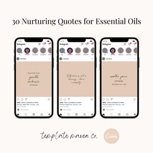 Essential Oil Social Media Template | Essential Oil Canva Temple ...