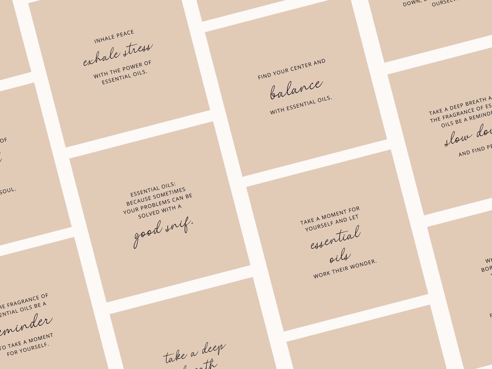 40 Essential Oil Quotes Instagram Template | Essential Oil Canva ...