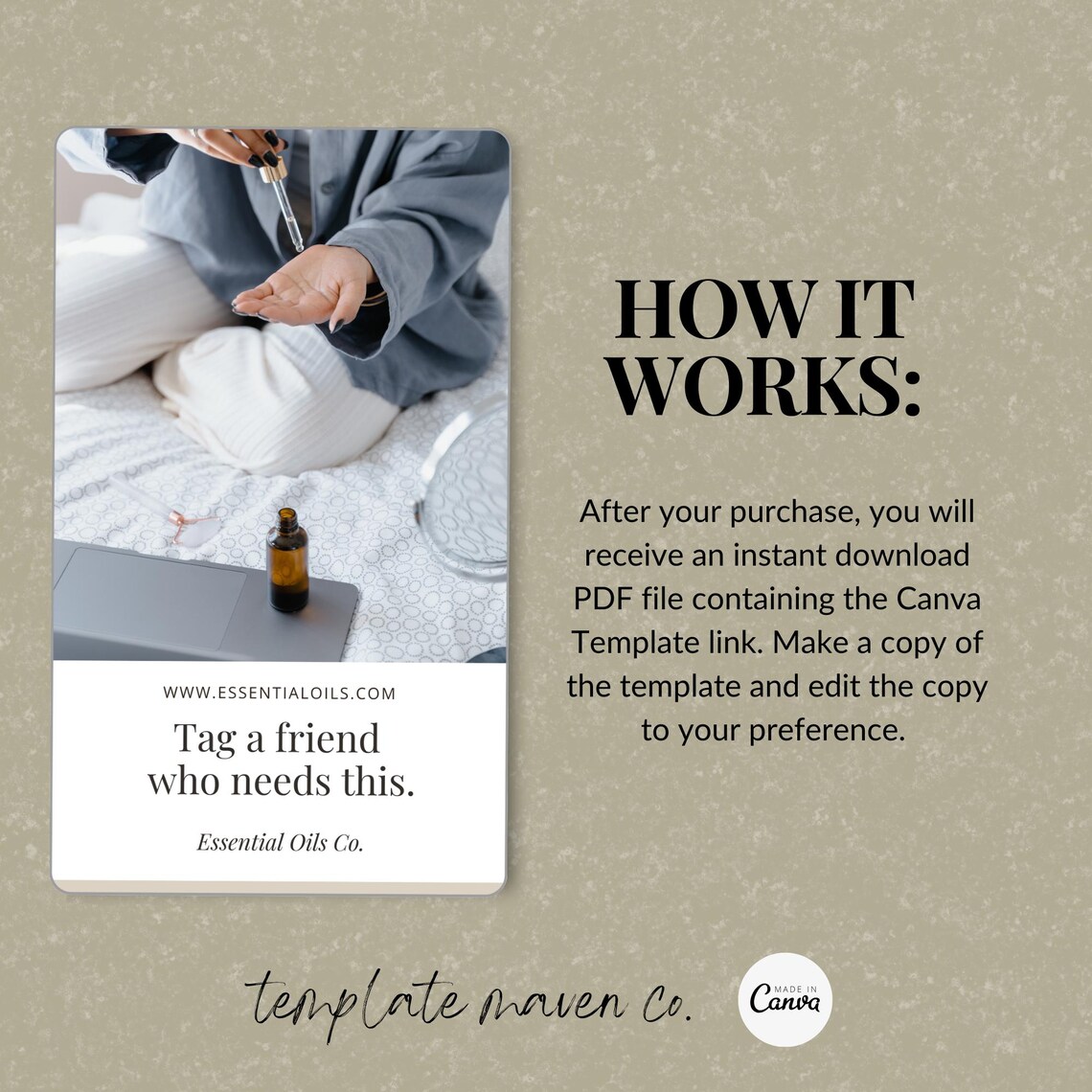 Essential Oils Instagram Story Templates: Editable Product Showcase ...