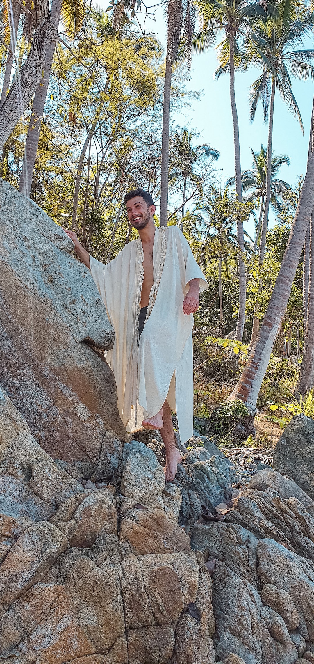 Oversize Poncho Men Beach Miami Cover up Boho Men Cover up Beach Miami ...