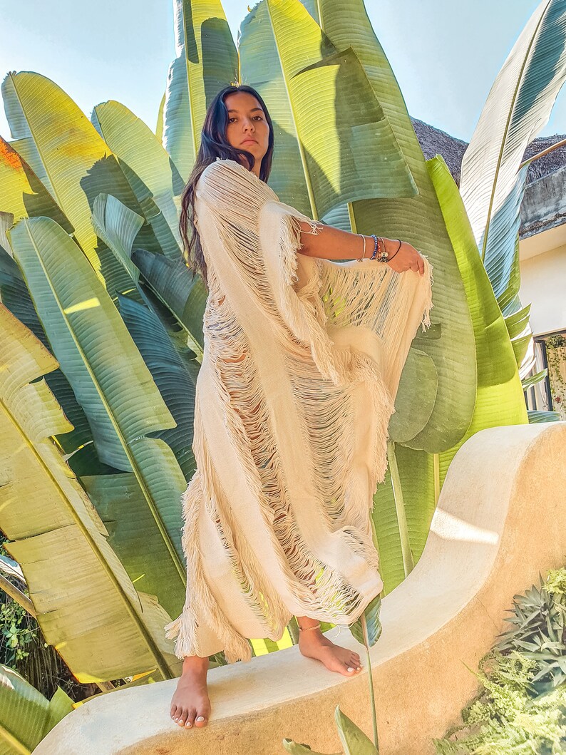 Vestido de playa ropa de playa ropa bohemia estilo tulum - Etsy México