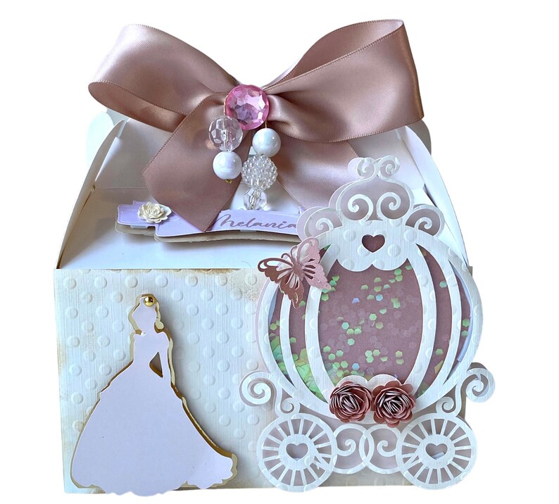 Cinderella Vintage Favor Boxes, Cinderella Favor Box, Princess Birthday ...