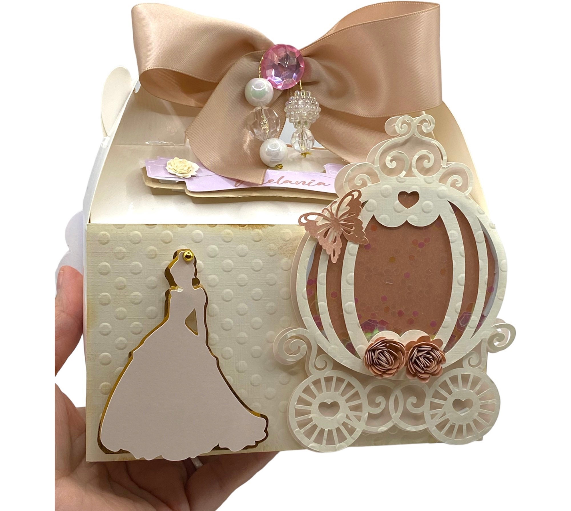 Cinderella Vintage Favor Boxes, Cinderella Favor Box, Princess Birthday ...