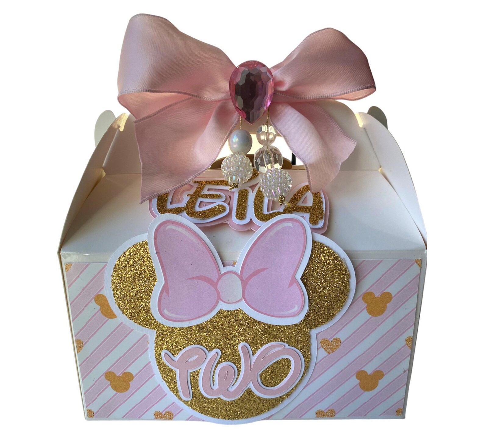 Minnie Mouse Favor Box, Minnie Mouse Party Box, Minnie Birthday Party ...