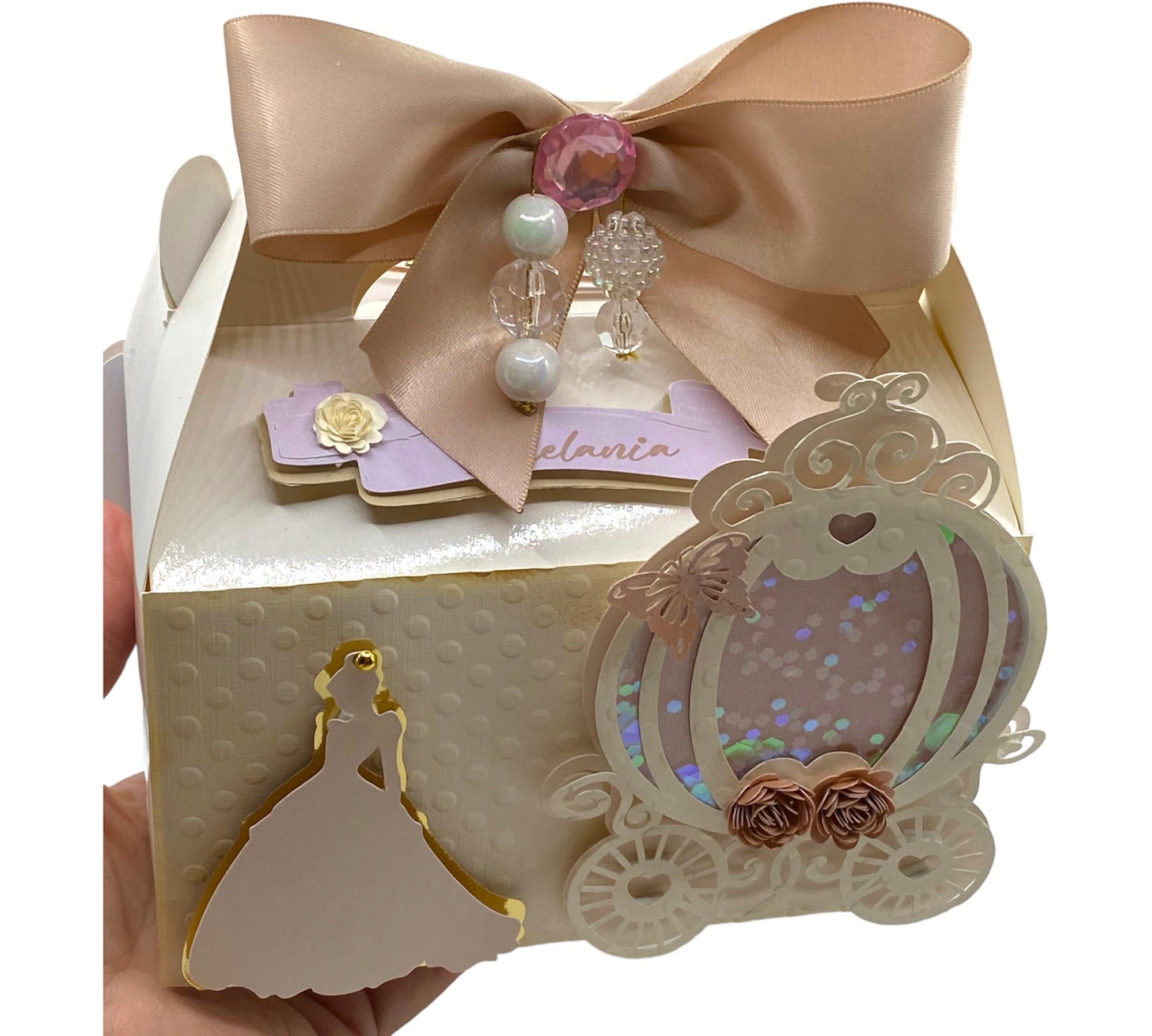 Cinderella Vintage Favor Boxes, Cinderella Favor Box, Princess Birthday ...