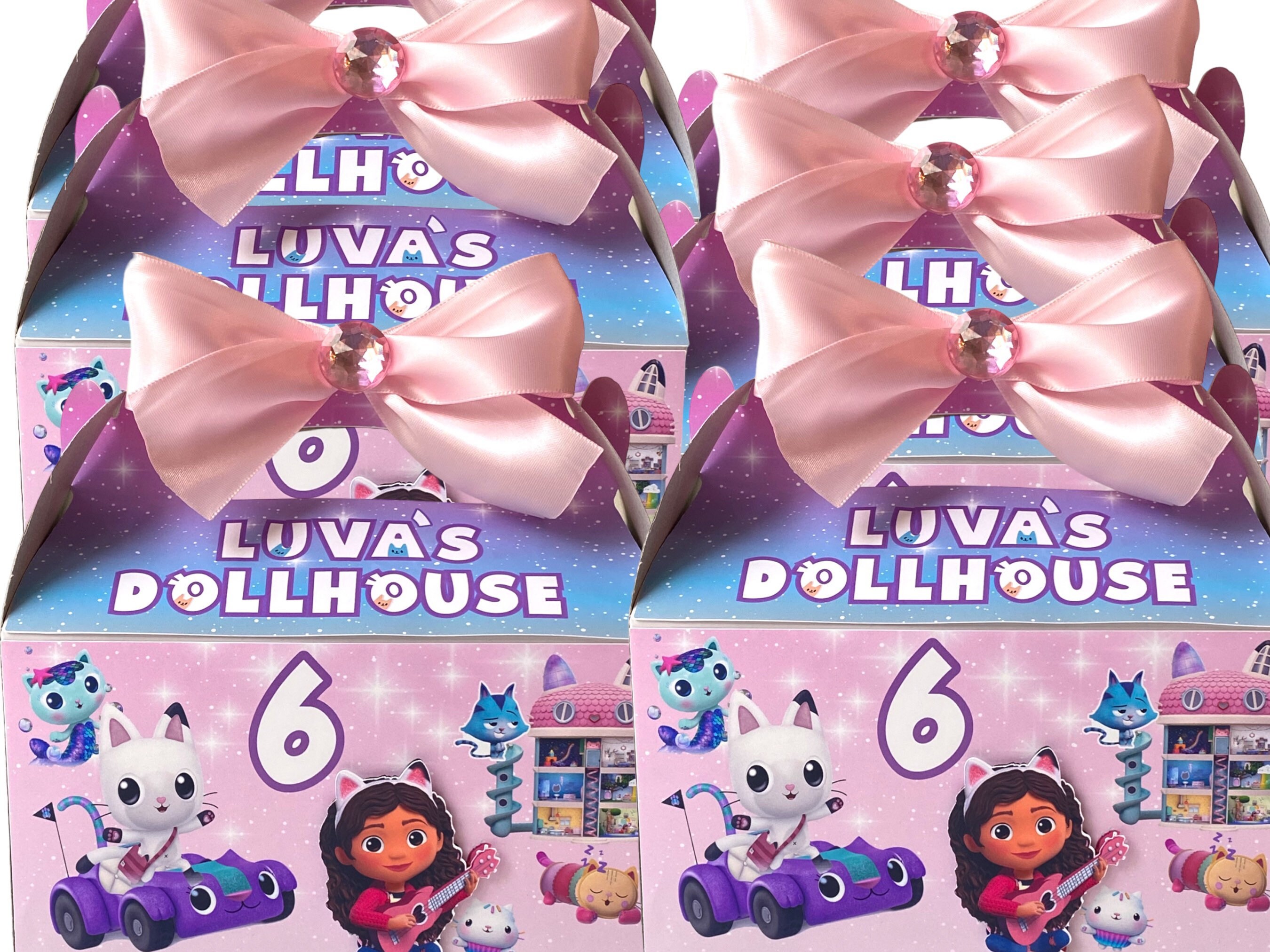 Gabbys Dollhouse Favor Box, Gabby Dollhouse Treat Boxes, Gabbys ...