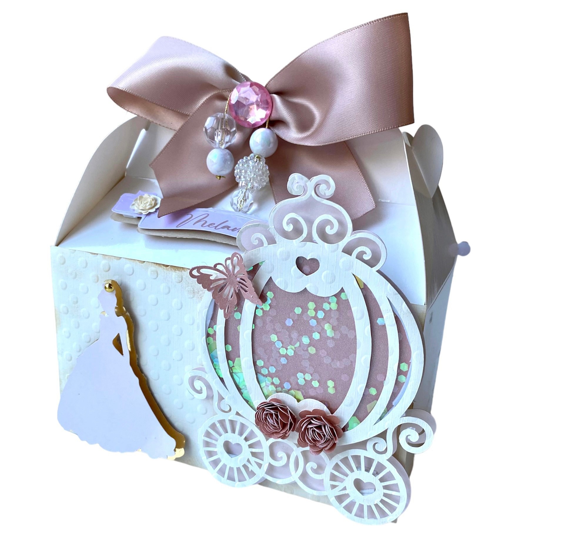 Cinderella Vintage Favor Boxes, Cinderella Favor Box, Princess Birthday ...