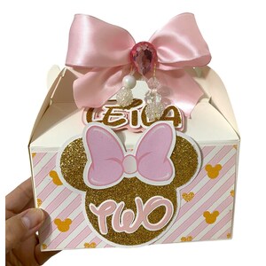 Minnie Mouse Favor Box, Minnie Mouse Party Box, Minnie Birthday Party ...