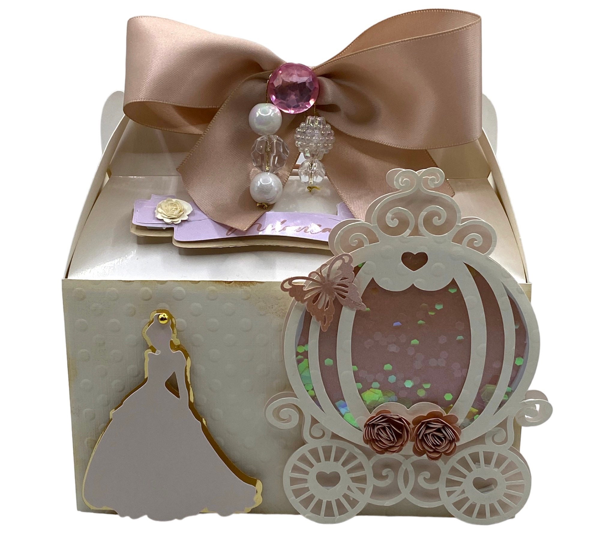 Cinderella Vintage Favor Boxes, Cinderella Favor Box, Princess Birthday ...