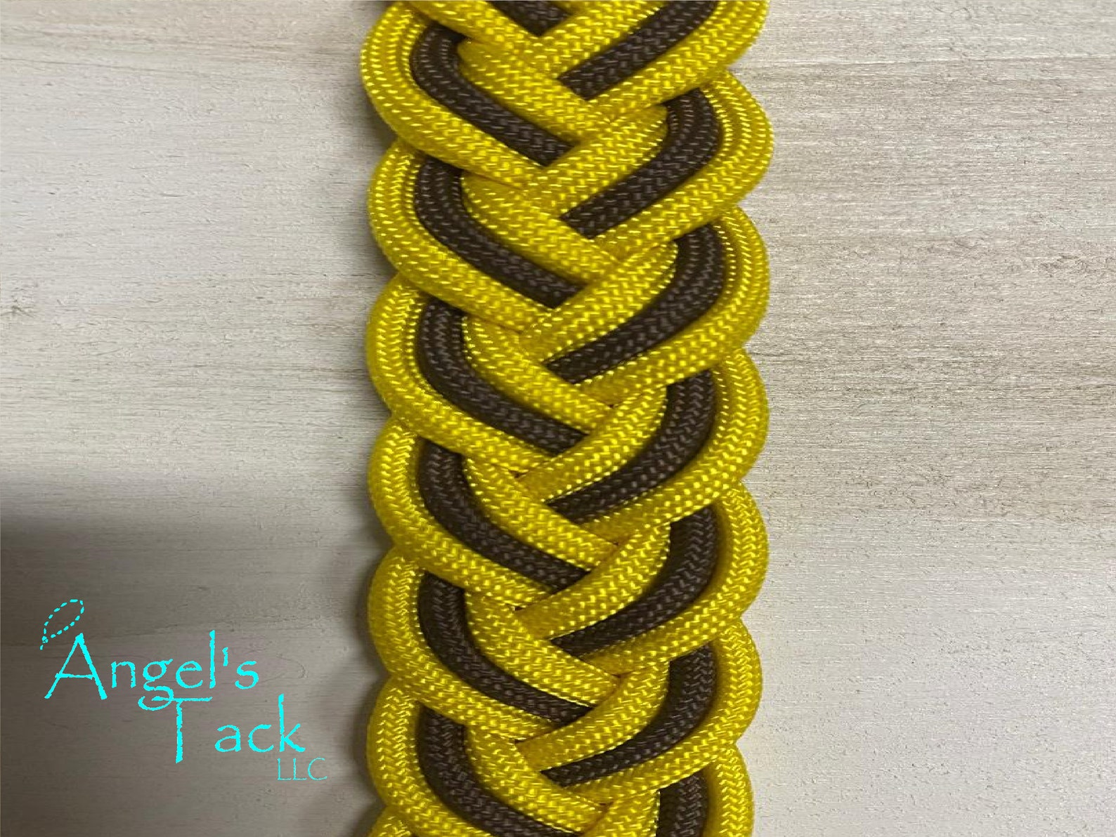Sunflower Outlined Yellow and Brown 8ft 9 Strand Adjustable Braided ...