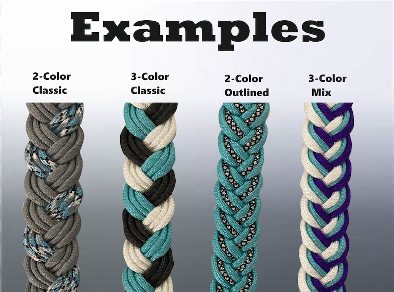 Create Your Own Custom 9 Strand Braided Paracord Barrel Reins - Etsy