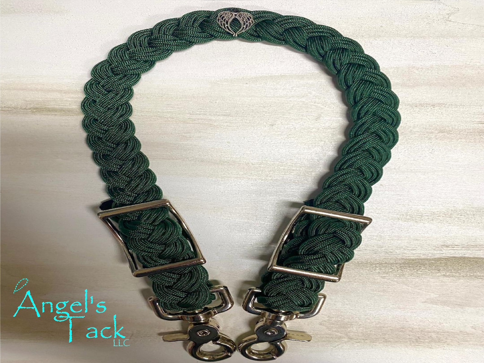 Evergreen 8ft 9 Strand Adjustable Braided Knotted Paracord Barrel Reins ...