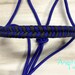Royal Blue Large Mini Rope Halter With Royal Blue and Charcoal - Etsy