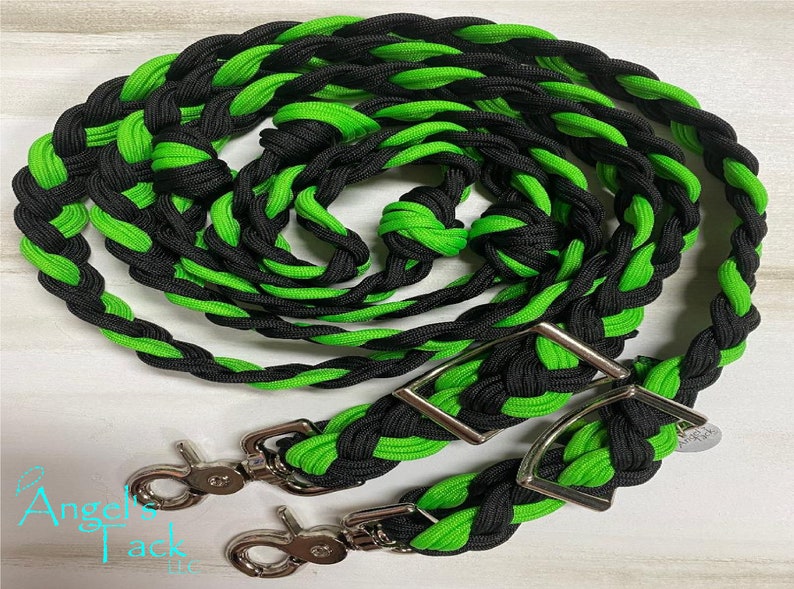 Pet Supplies Neon Yellow Diamond 8ft 9 Strand Adjustable Braided ...