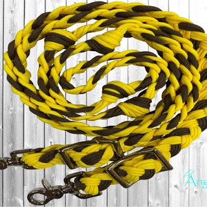 Sunflower Yellow 8ft 9 Strand Adjustable Braided Knotted Paracord ...