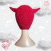 Crochet Red Devil Bonnet - Etsy