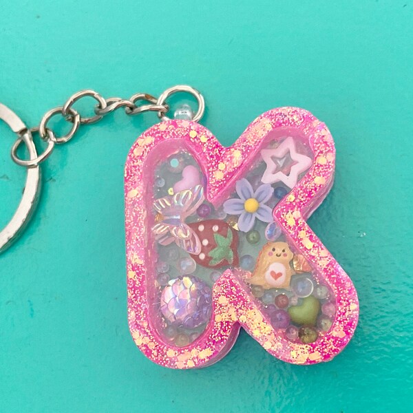Letter Keyring - Etsy