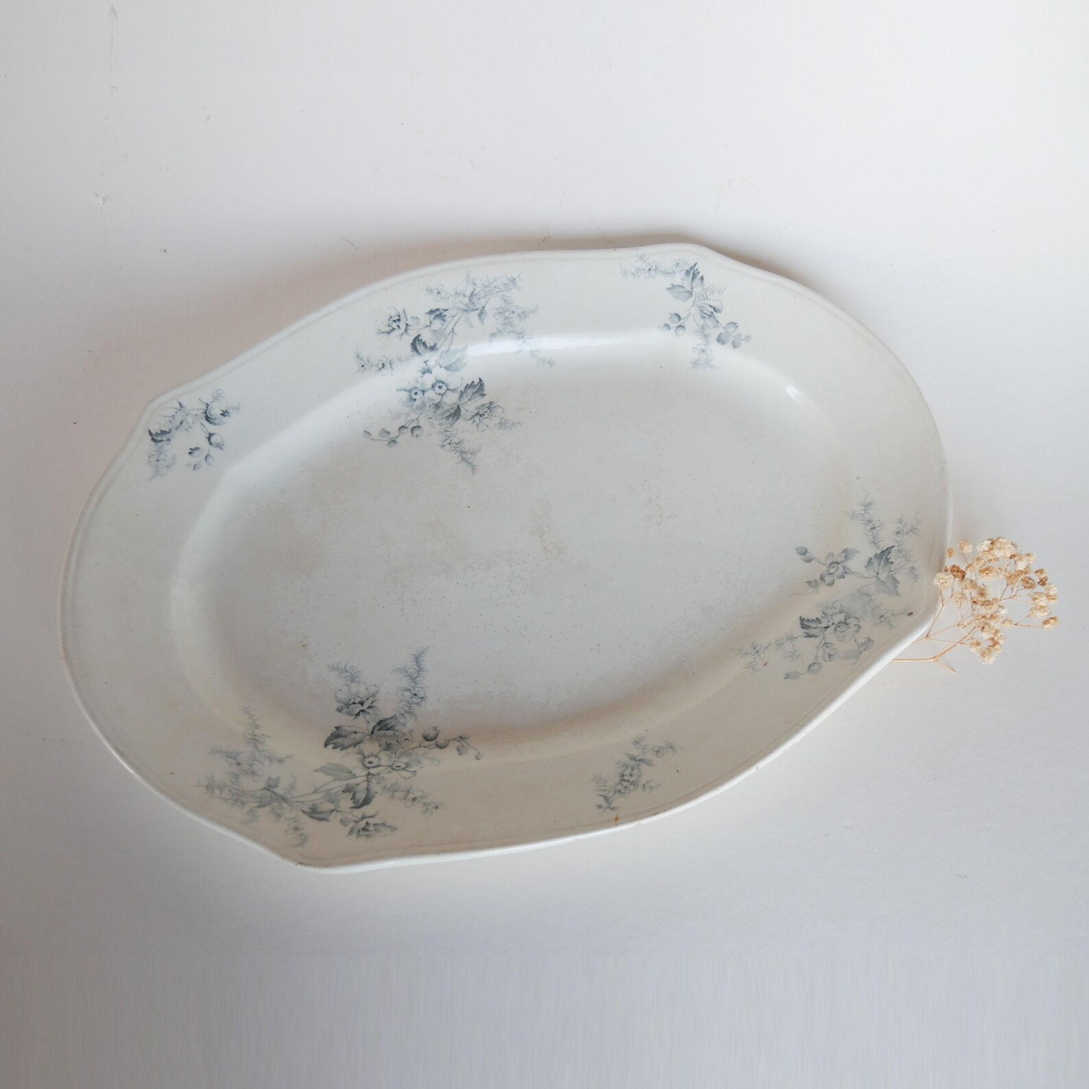Antique Genoa Pattern Smith & Ford Transferware Platter, Made in ...