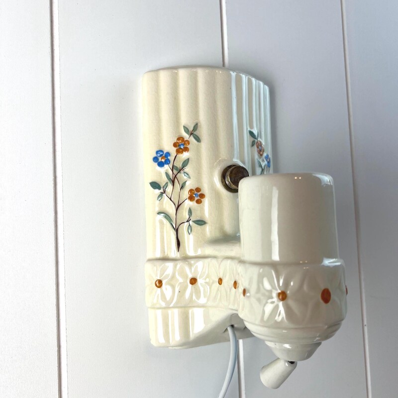Ceramic Wall Light - Etsy