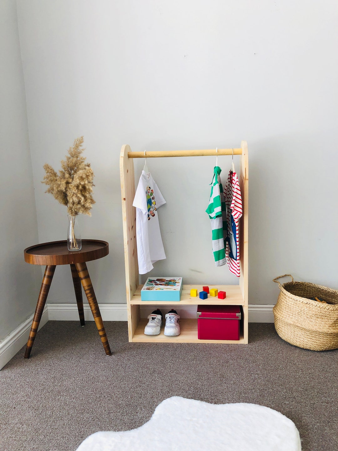 Montessori Dress up Closet Storage for Little Girls Kids' - Etsy