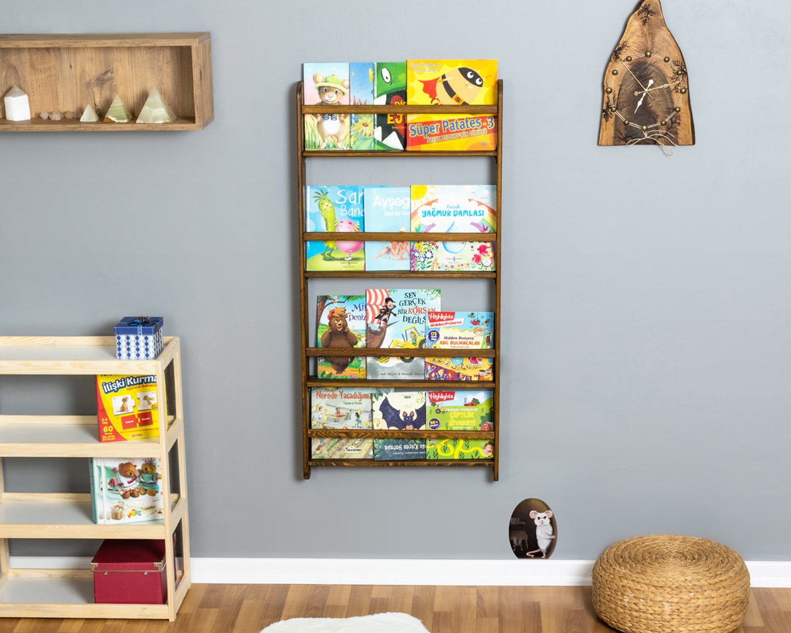 Kids Bookshelf Montessori Bookshelf Baby Bookshelf Nursery - Etsy