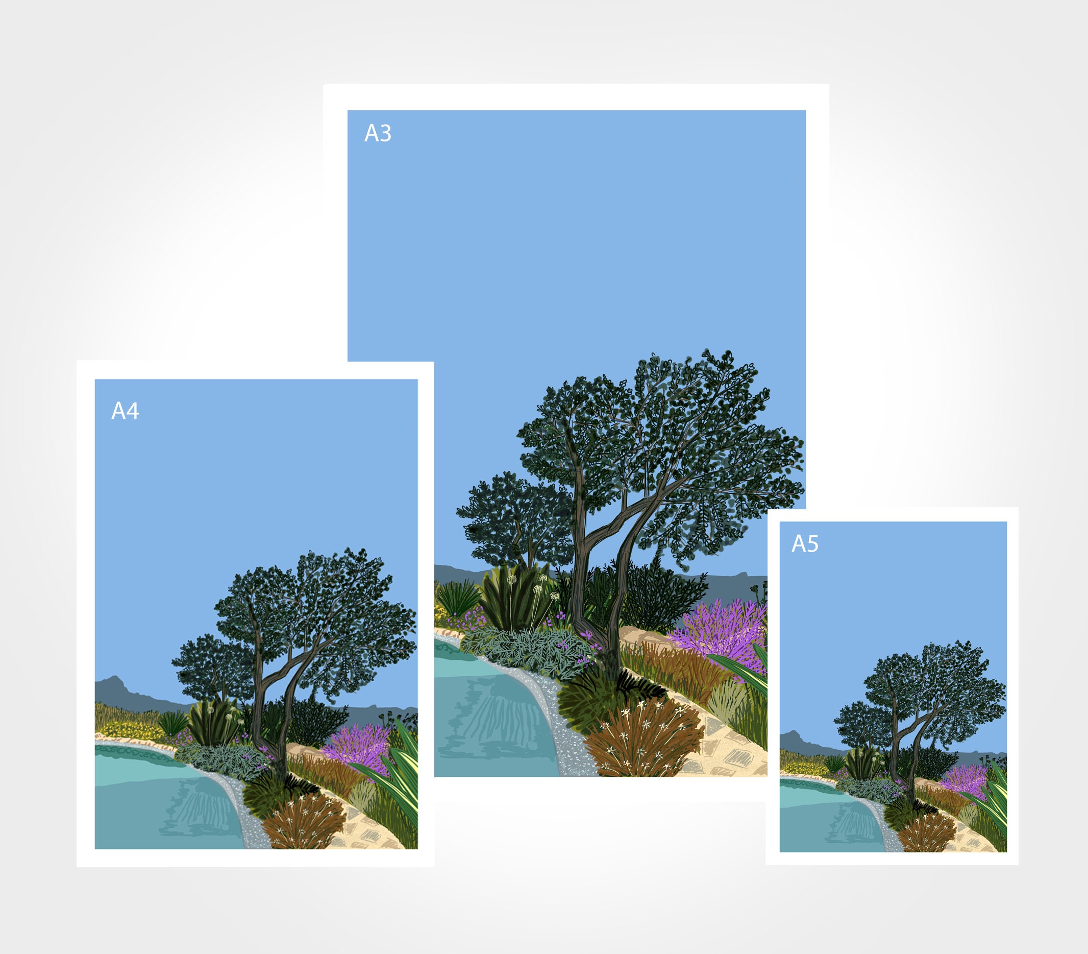 Landscape Poster, Landscape Poster, A3, A4, A5, Wall Decoration ...