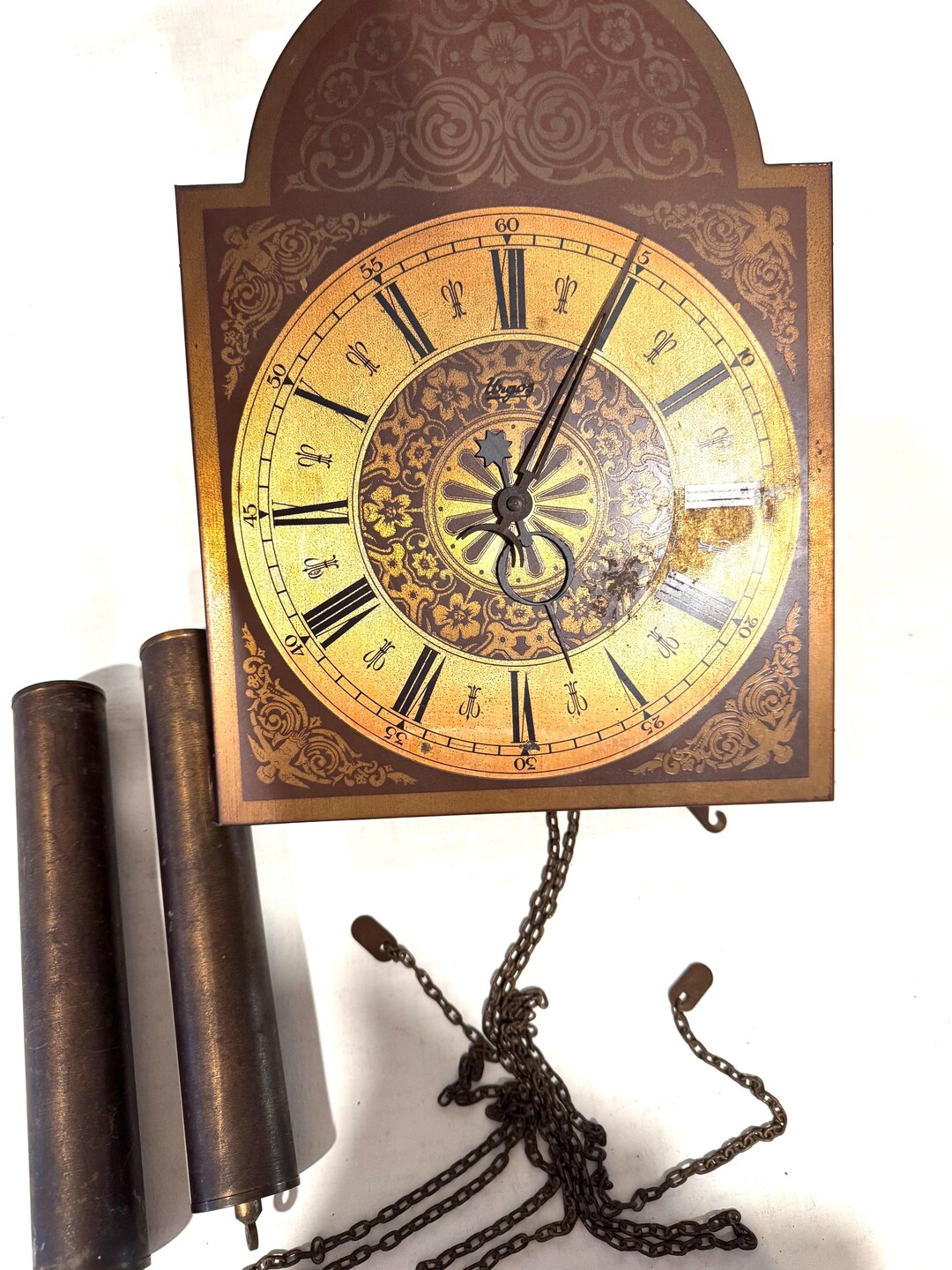 Urgos Vintage Chain-driven Wall Clock, Moon & Star Hands, Germany - Etsy