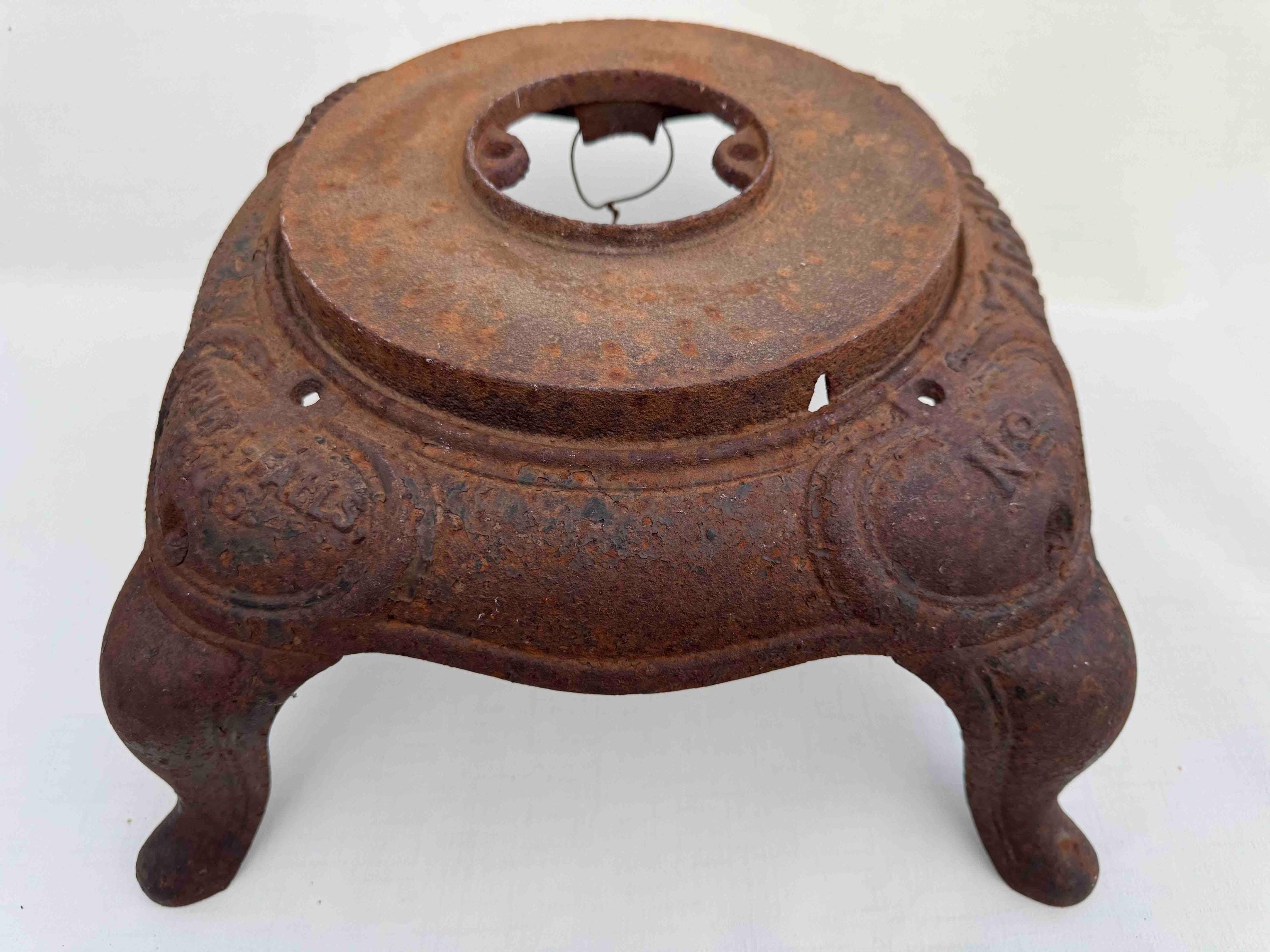 Rare Antique Ziegler Victorian Cast-iron Stove Base Burner – Late 1800s ...