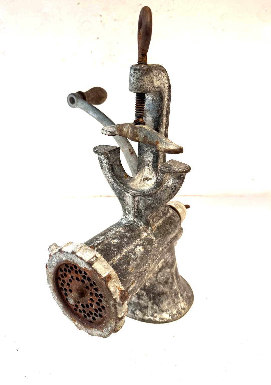 Antique Keystone Cast Iron Meat Grinder Hand Crank Early 1900s ...