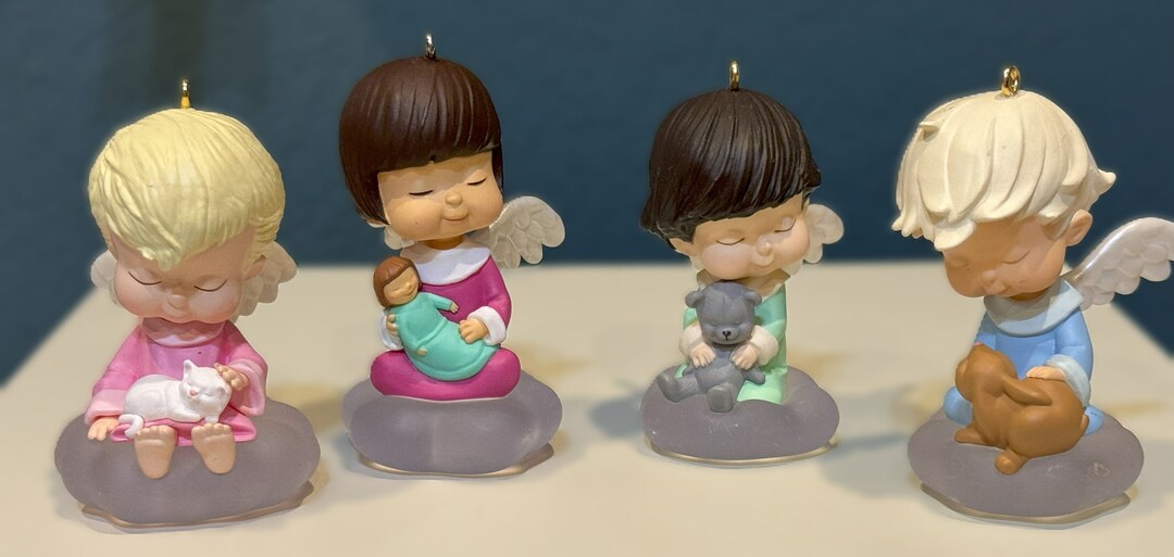 Hallmark KEEPSAKE Mary's Angels Sweet Pea, Zinnia, Daphne, Marguerite ...