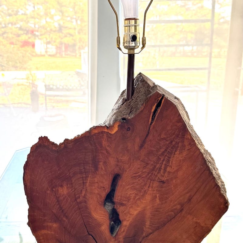 Burl Lamp - Etsy