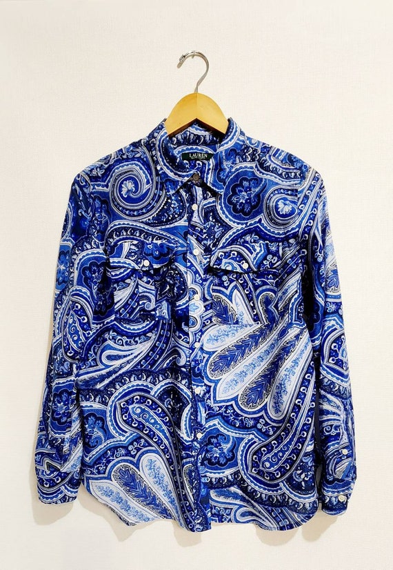 ralph lauren blue paisley - Gem