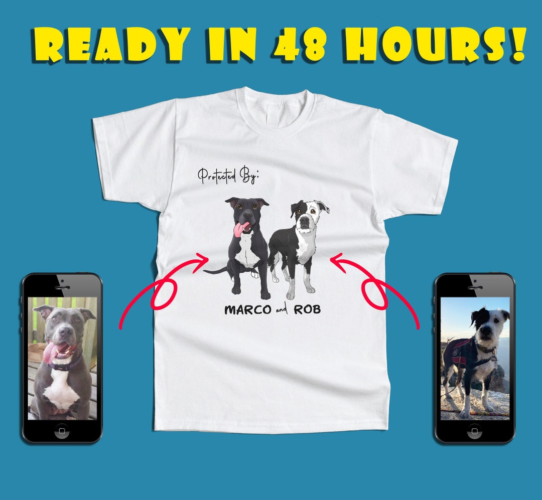 Custom Pet Shirt Pet Photo Name Custom Dog Shirt Personalized Dog Shirt ...
