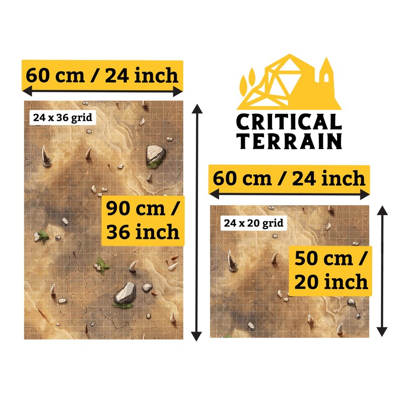 Orc Badlands Battle Mat | Terrain Essentials | Cast 'n Play | 1 Inch ...