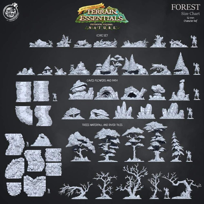 Forest Terrain | Trees, Dead Trees | Terrain Essentials | Cast 'n Play ...