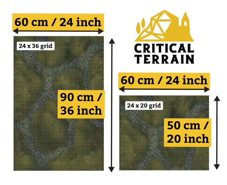 Graveyard Battle Mat | Terrain Essentials | Cast 'n Play | 1 Inch Grid ...